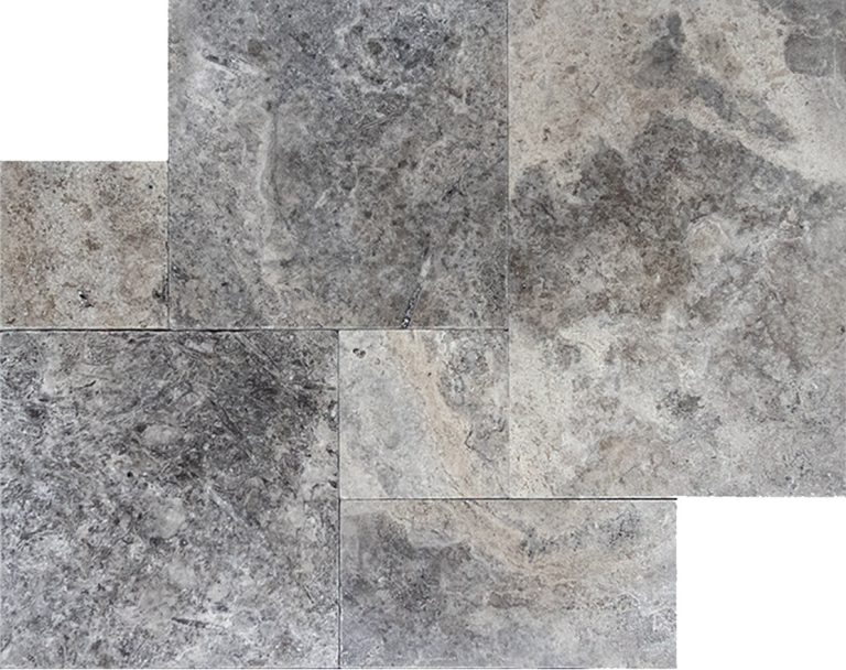 Mirrorball Travertine French Pattern - KC Stone - A Natural Stone Company