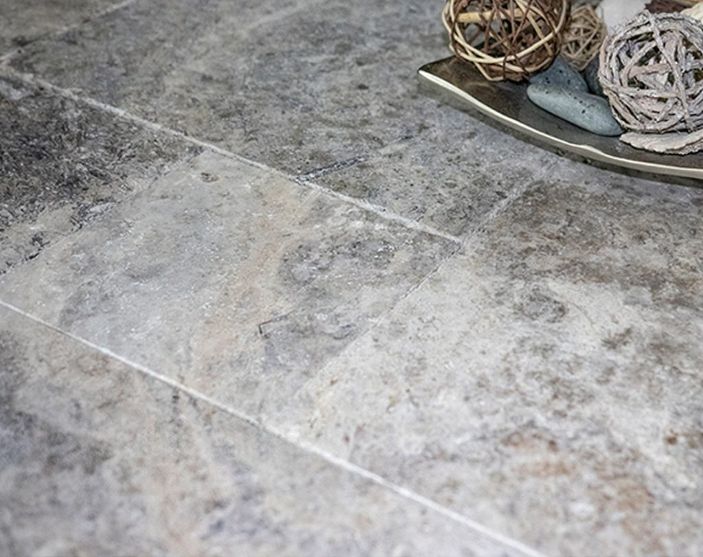 Mirrorball Travertine French Pattern - KC Stone - A Natural Stone Company